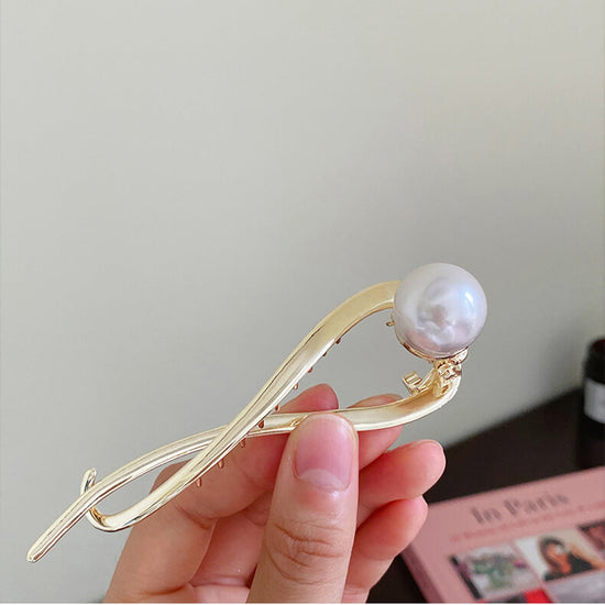 Handmade Pearl Updo Hairstyle Twist Hair Clips – SheFav