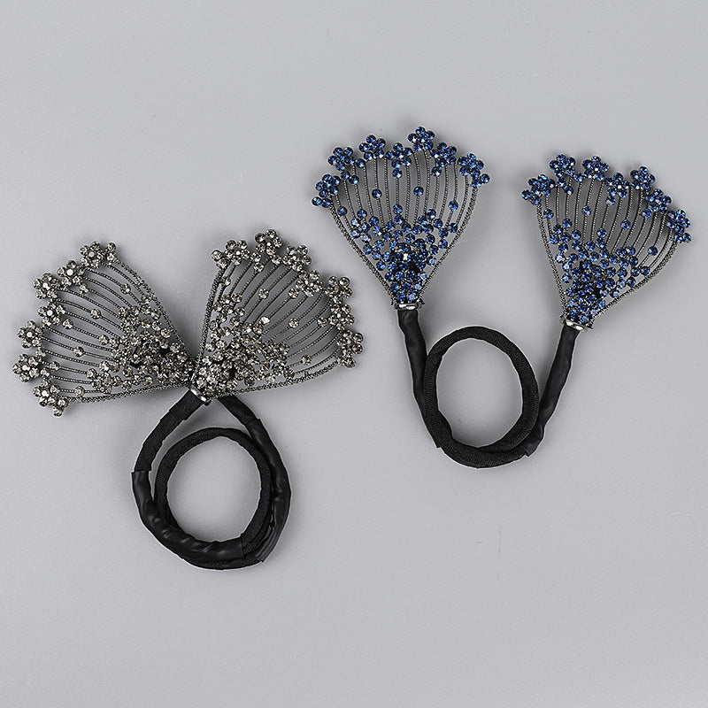 Handmade Diamond Easy Updo Hairstyle Tool Twist Clips – SheFav