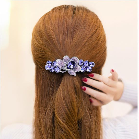 Handmade Flower Diamond Spring Hair Clips – SheFav