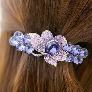 Handmade Flower Diamond Spring Hair Clips – SheFav